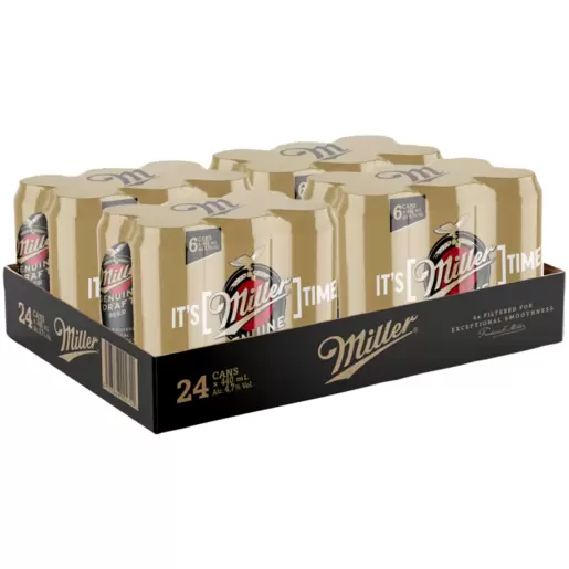 miller draft beer cans